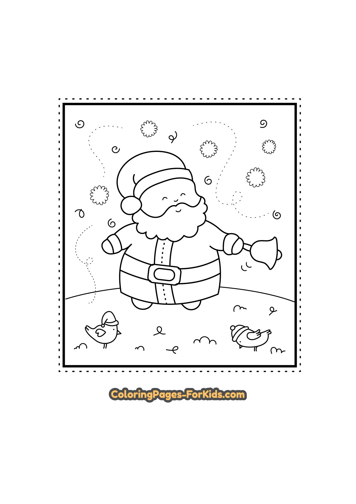 Free Santa Claus Coloring Pages for Kids