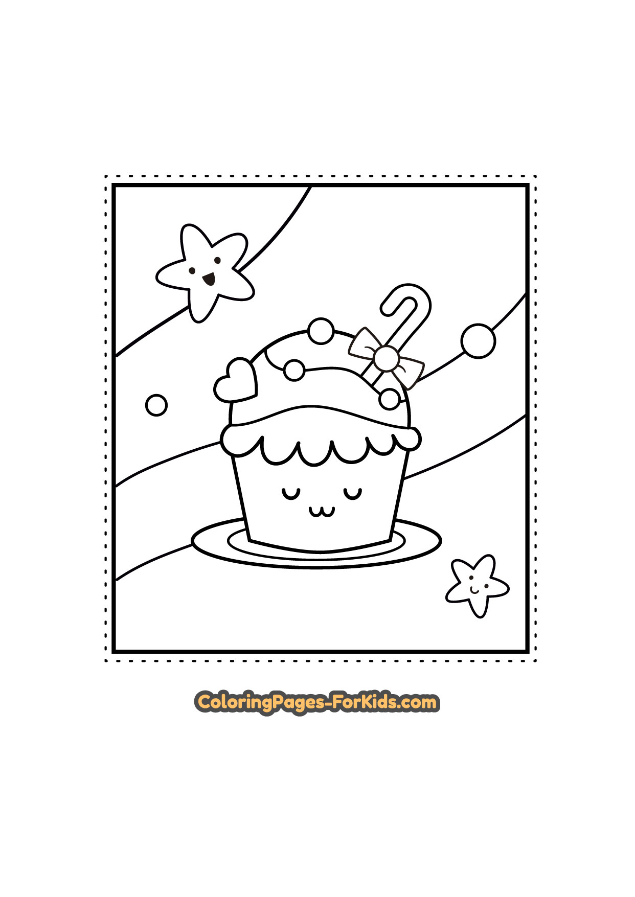 Free Coloring Pages for Toddlers: Muffin