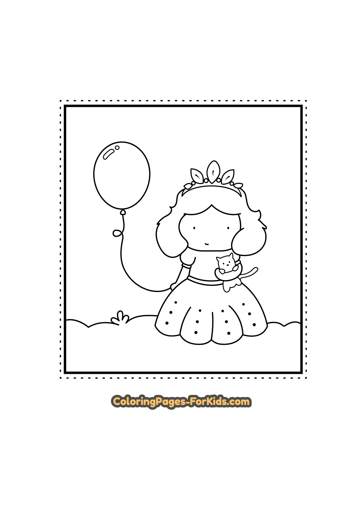 Free princess coloring pages for kids