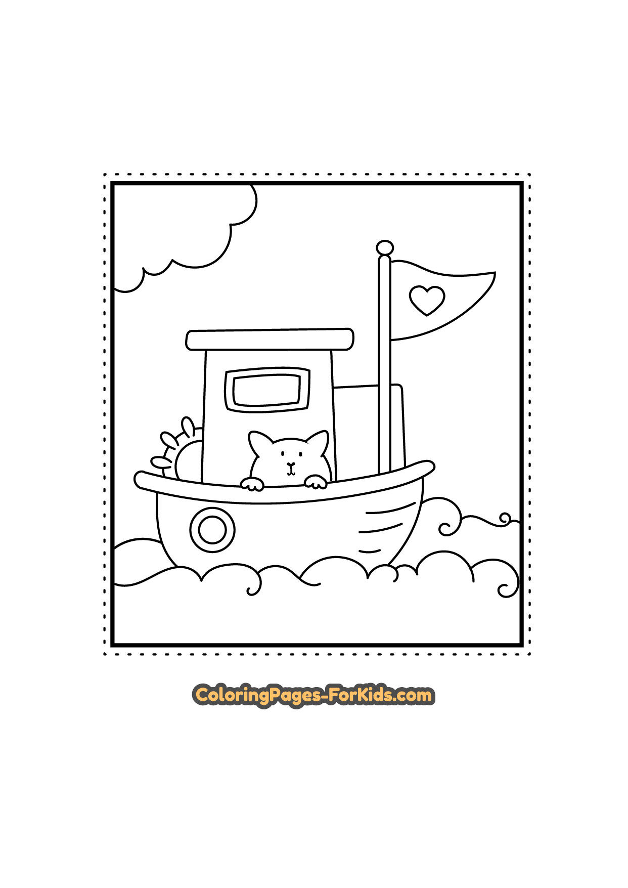 Coloring pages for children. Transports